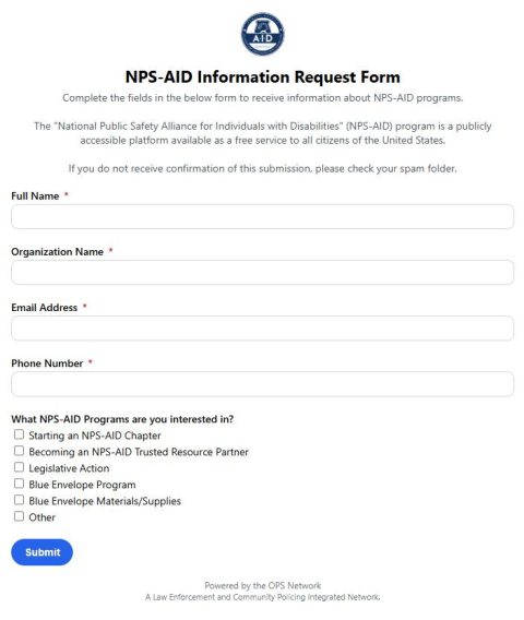 National Public Safety Alliance for Individuals with Disabilities ...